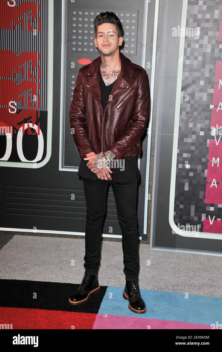 T. Mills arrives at the 2015 MTV Video Music Awards held at the ...