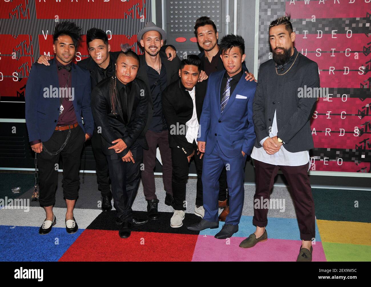 ABDC winning Crew arrives at the 2015 MTV Video Music Awards held at ...