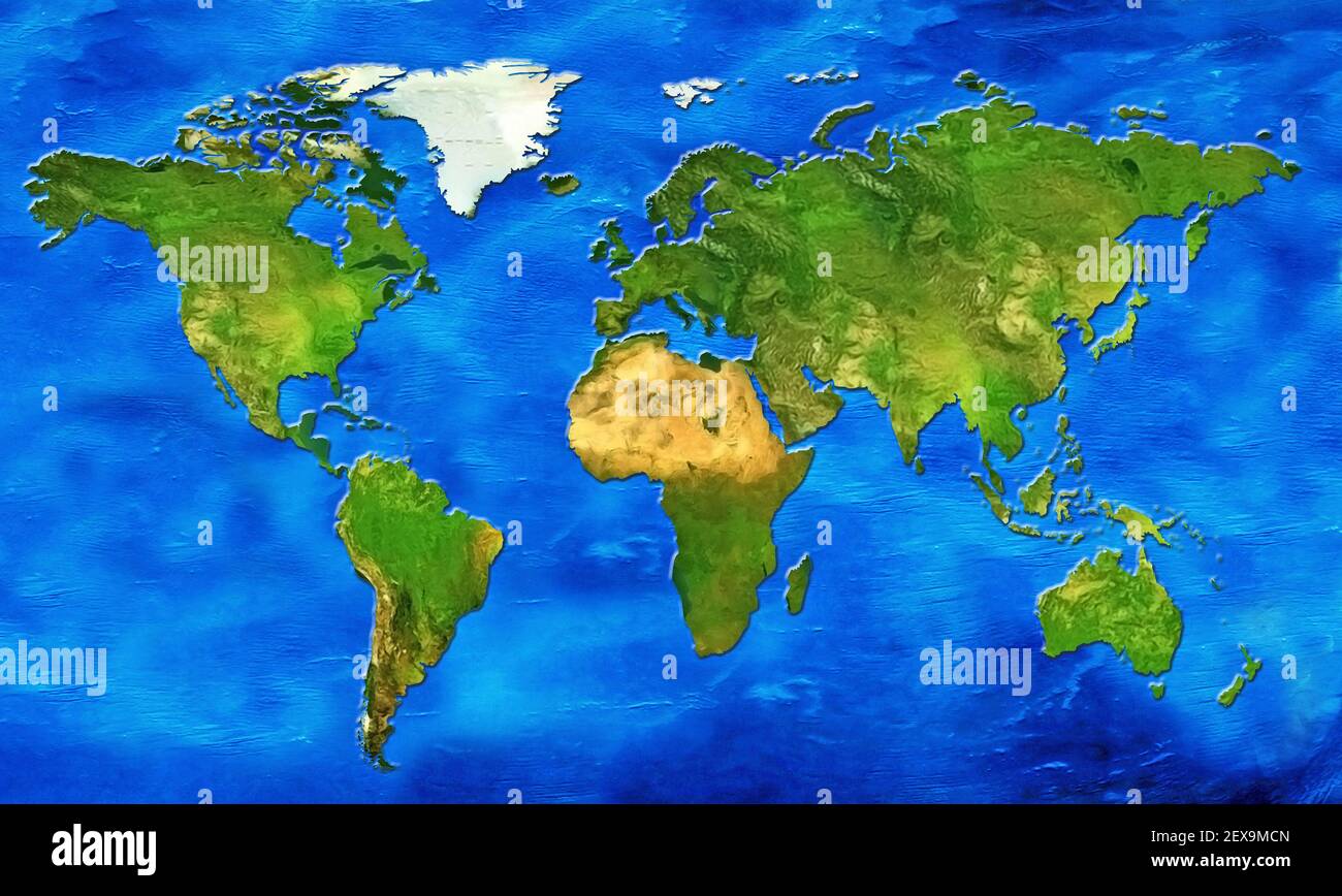 Card of the world Stock Photo - Alamy