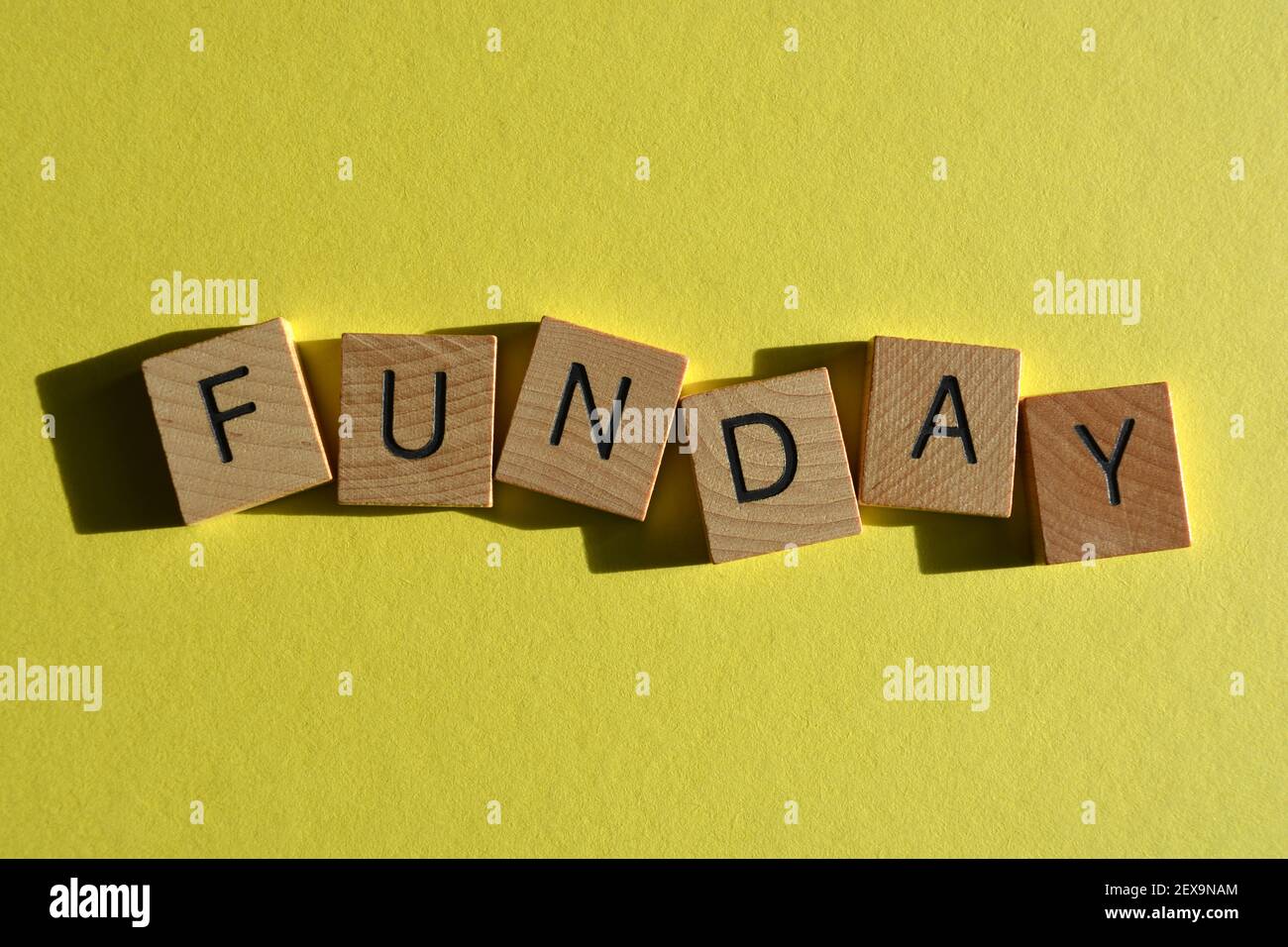 Funday, word to describe a day of the week which is fun Stock Photo - Alamy