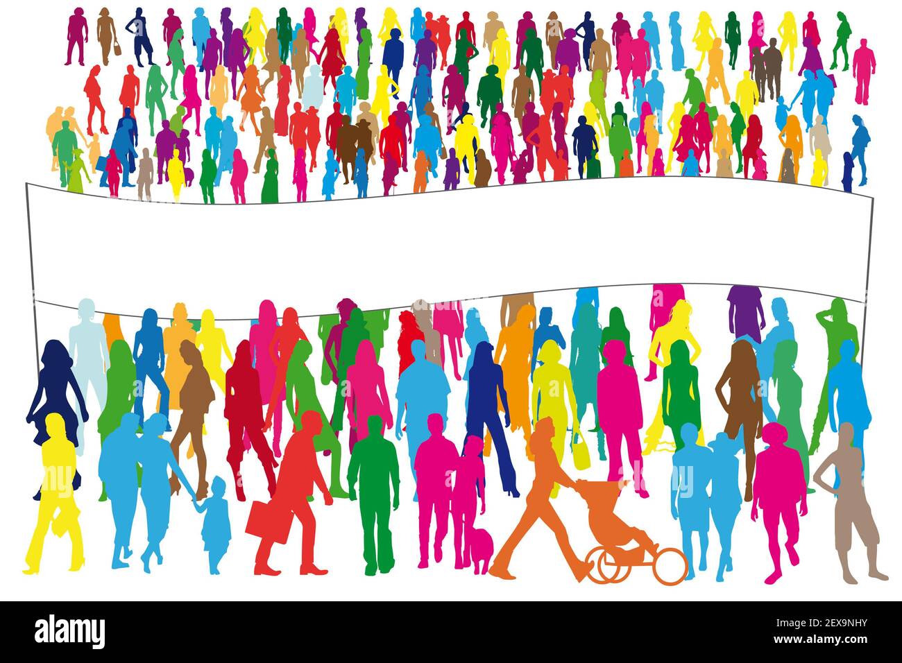 Business people crowd trade Cut Out Stock Images & Pictures - Alamy