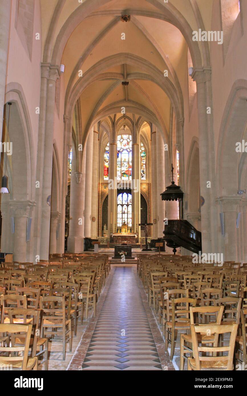 Inside a church Stock Photo - Alamy