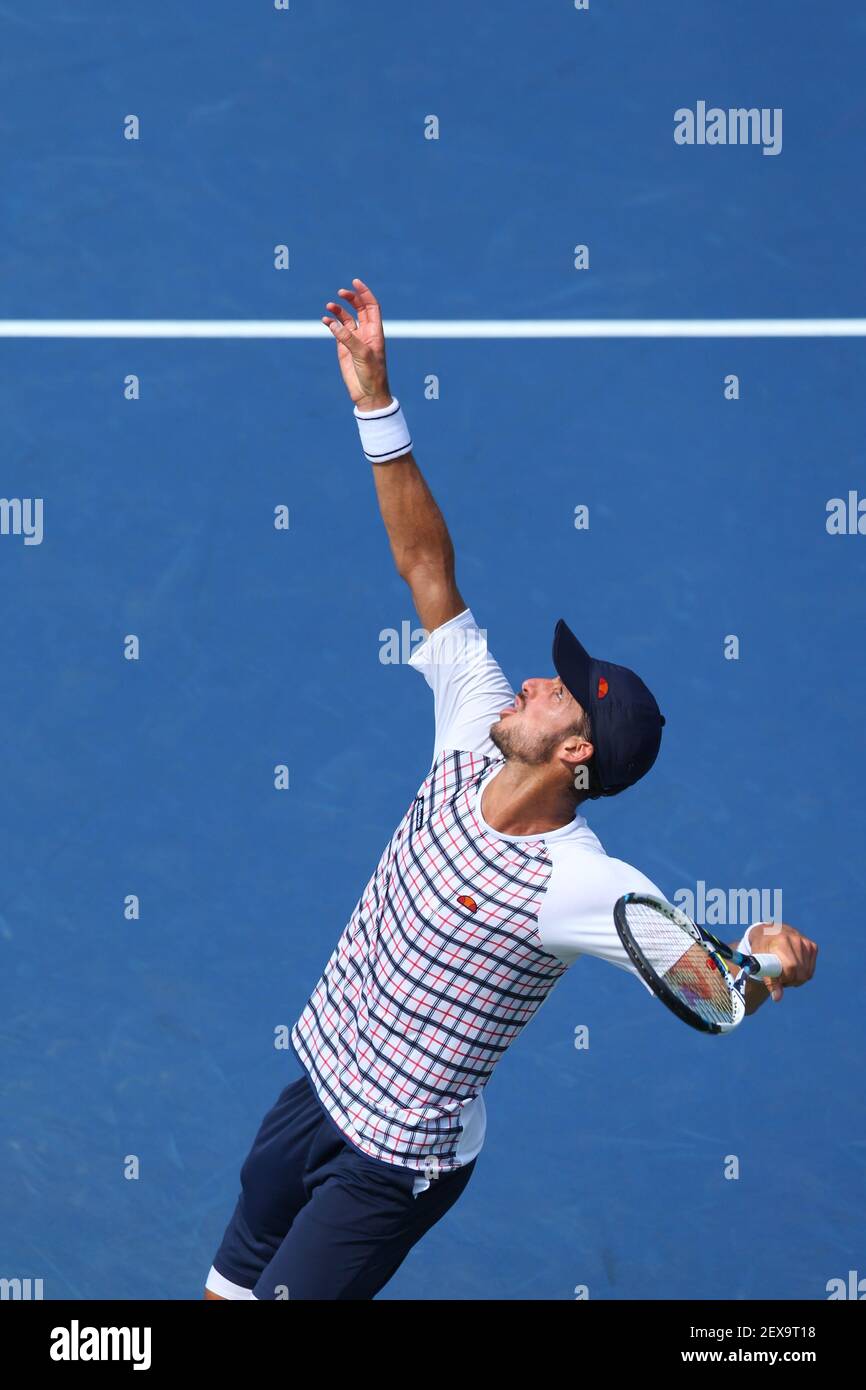 New York NY. Feliciano Lopez (ESP) during Day 3 of the 2015 US Open at ...