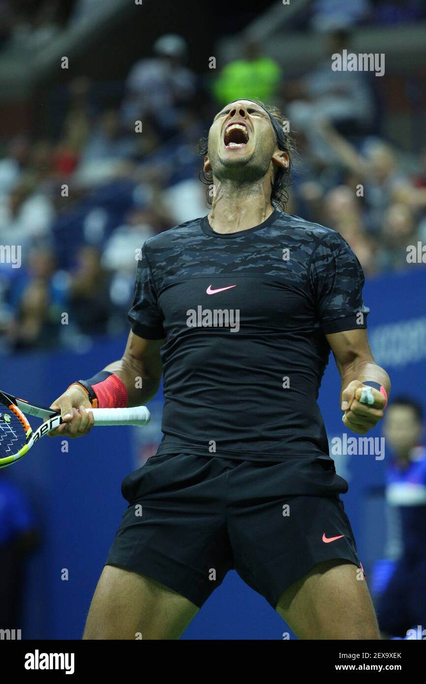 New York NY. Rafa Nadal (ESP) during Day 5 of the 2015 US Open at the ...