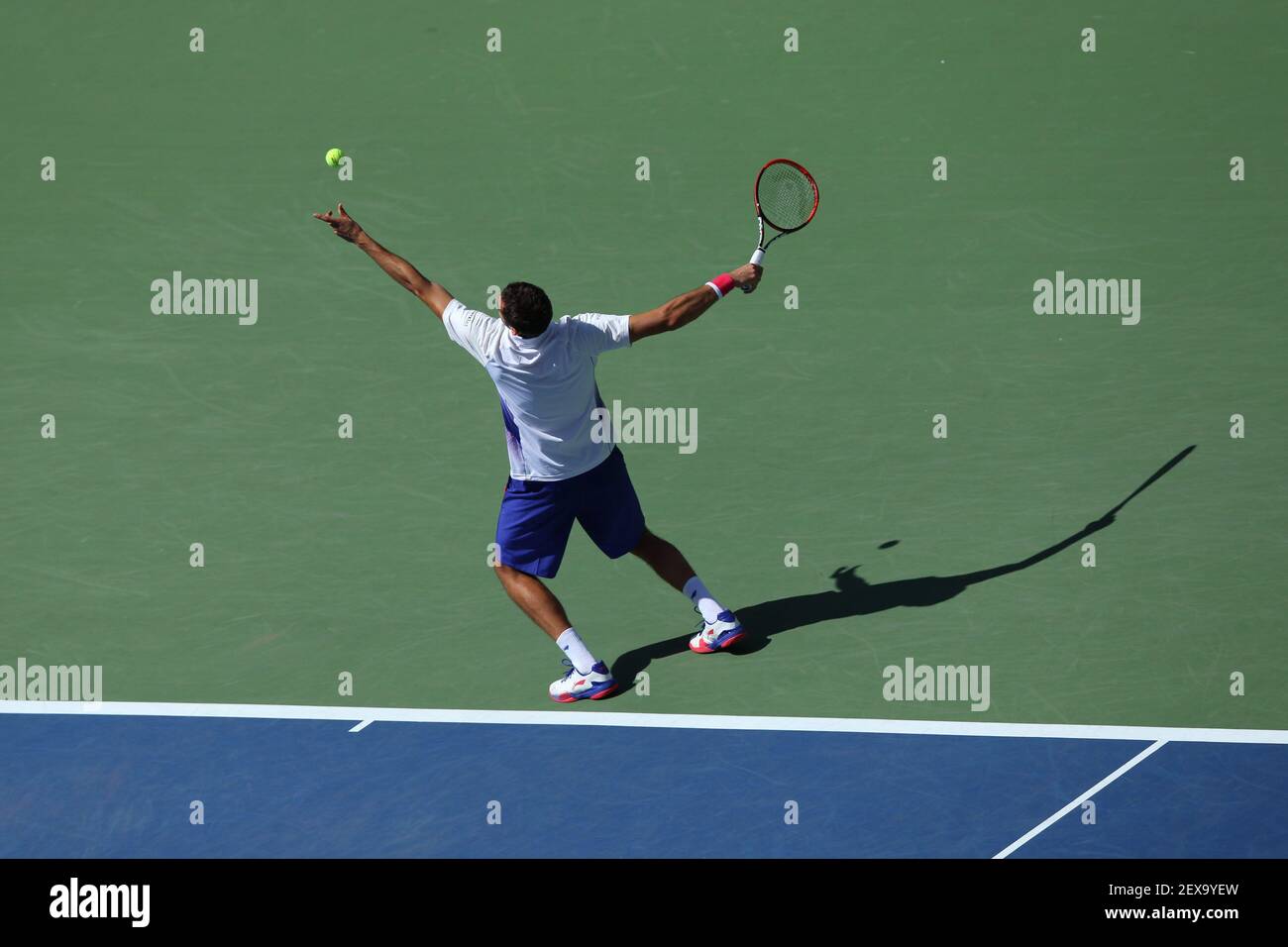New York NY. Marin Cilic (CRO) during Day 7 of the 2015 US Open at the ...