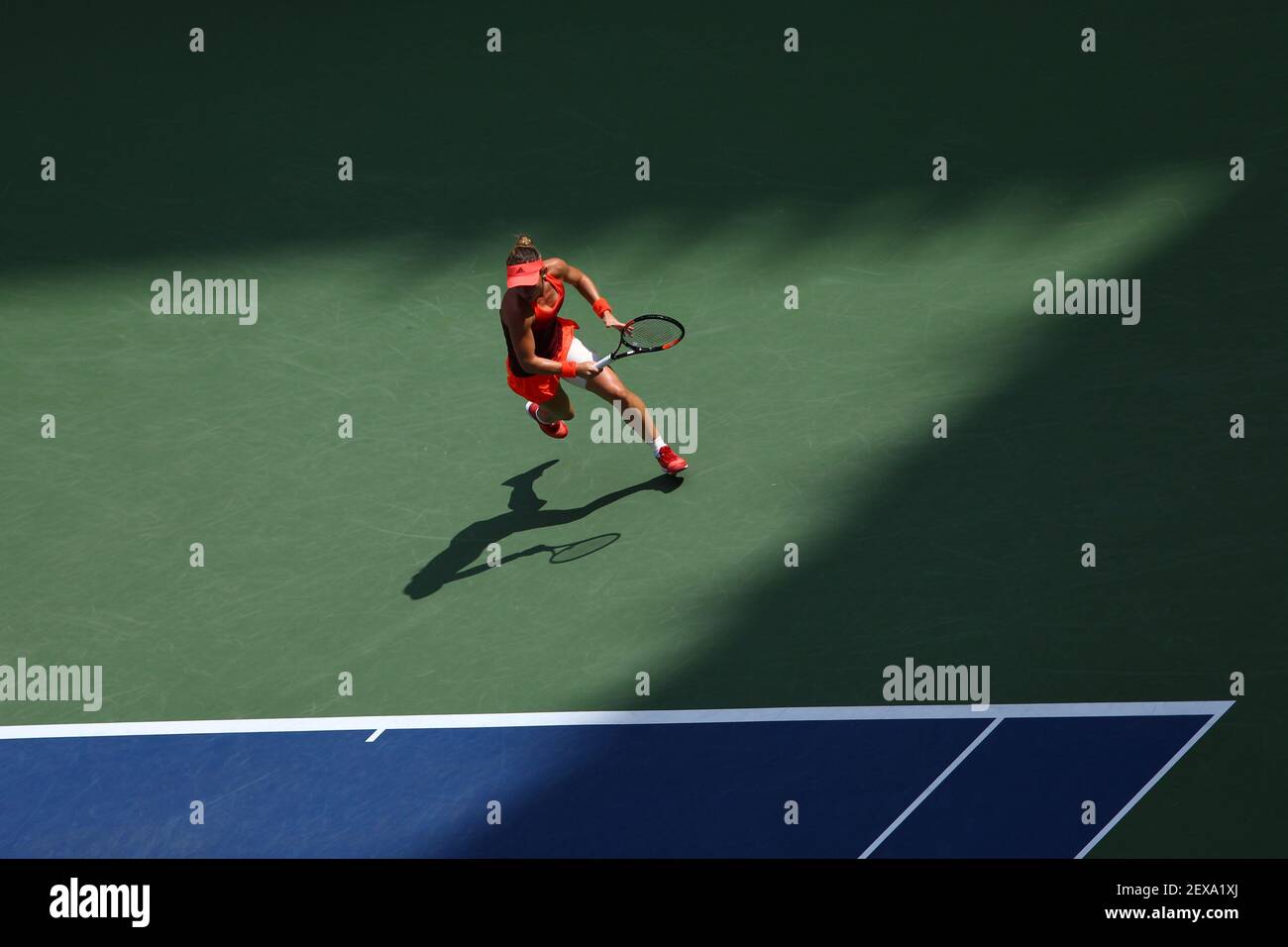 New York NY. Simona Halep (ROU) during Day 10 of the 2015 US Open at ...