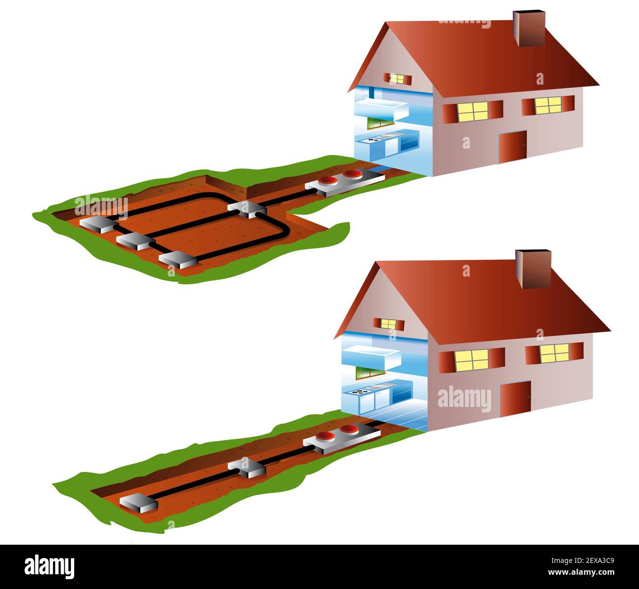 Basement of house Cut Out Stock Images & Pictures - Alamy