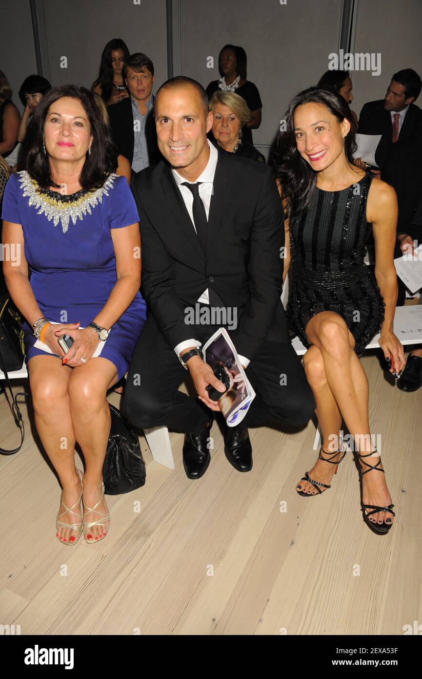 Nigel Barker, Cristen Barker during the Pamella Roland Spring 2016 ...