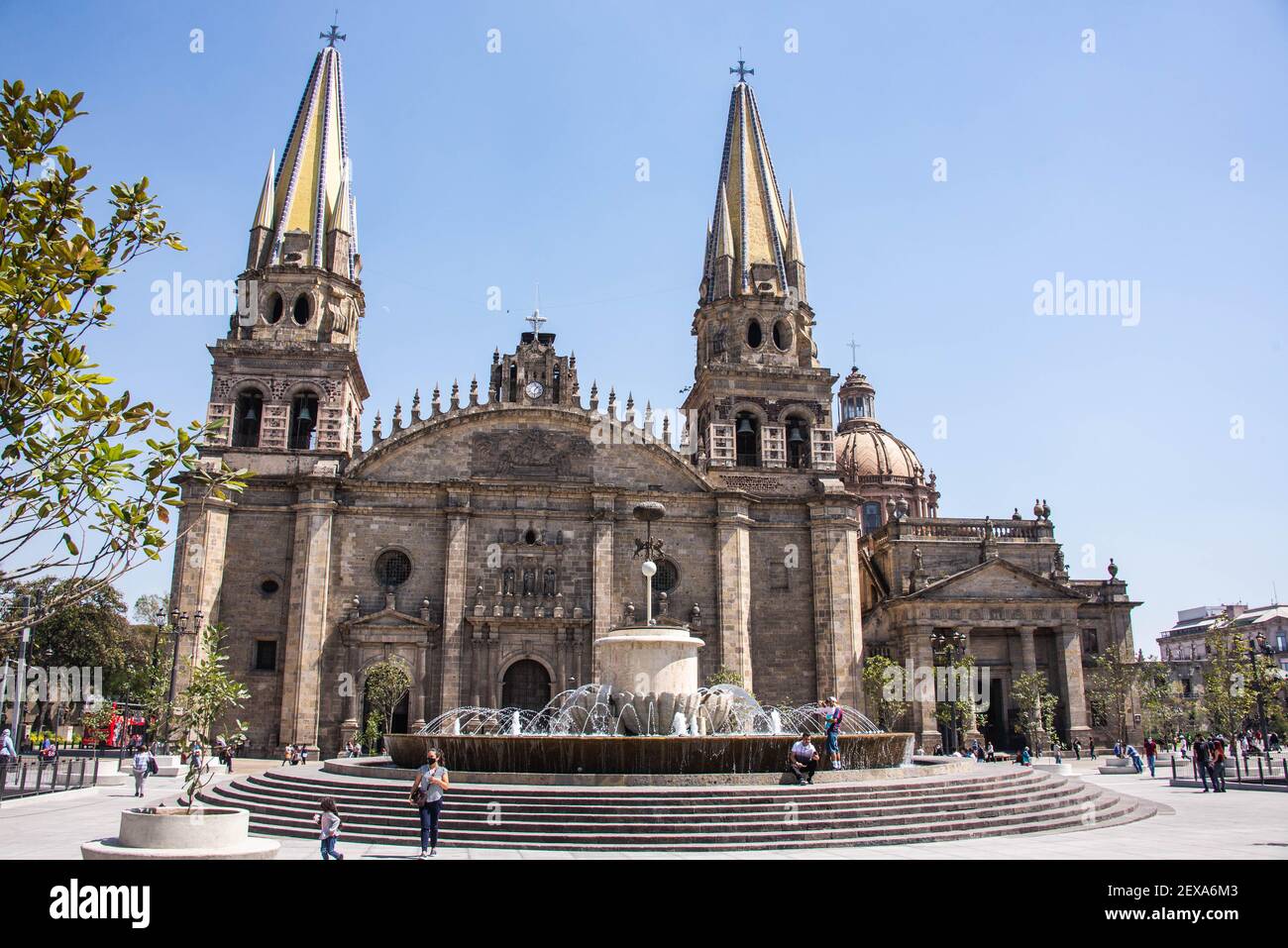 The Beautiful Guadalajara Cathedral In The Historic Center Guadalajara