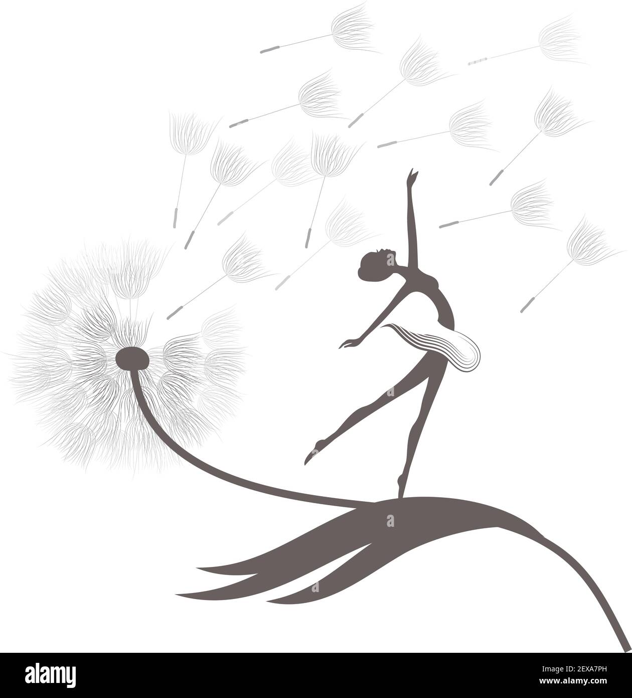 dandelion fairy, vector Stock Vector Image & Art - Alamy