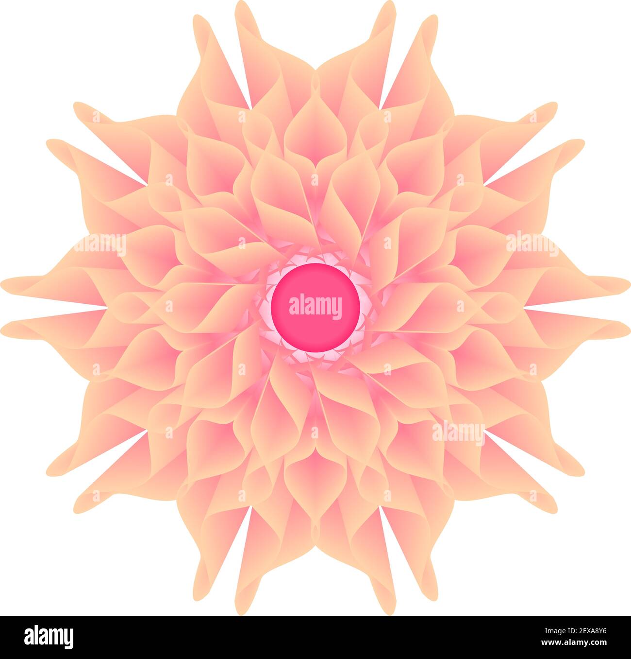 Cut out pink flower Stock Vector Images - Alamy