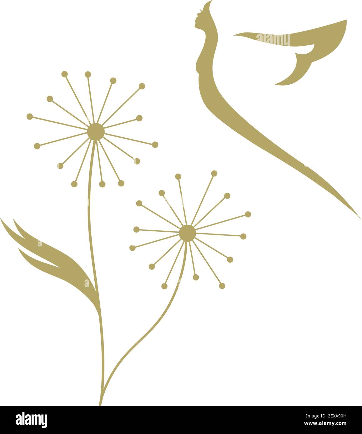 dandelion fairy, vector Stock Vector Image & Art - Alamy