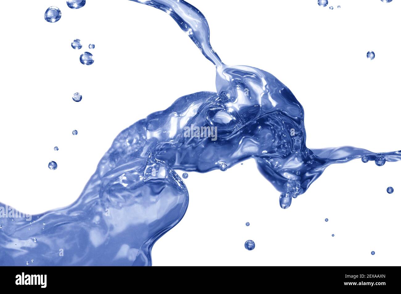Water splash isolated on white Stock Photo - Alamy
