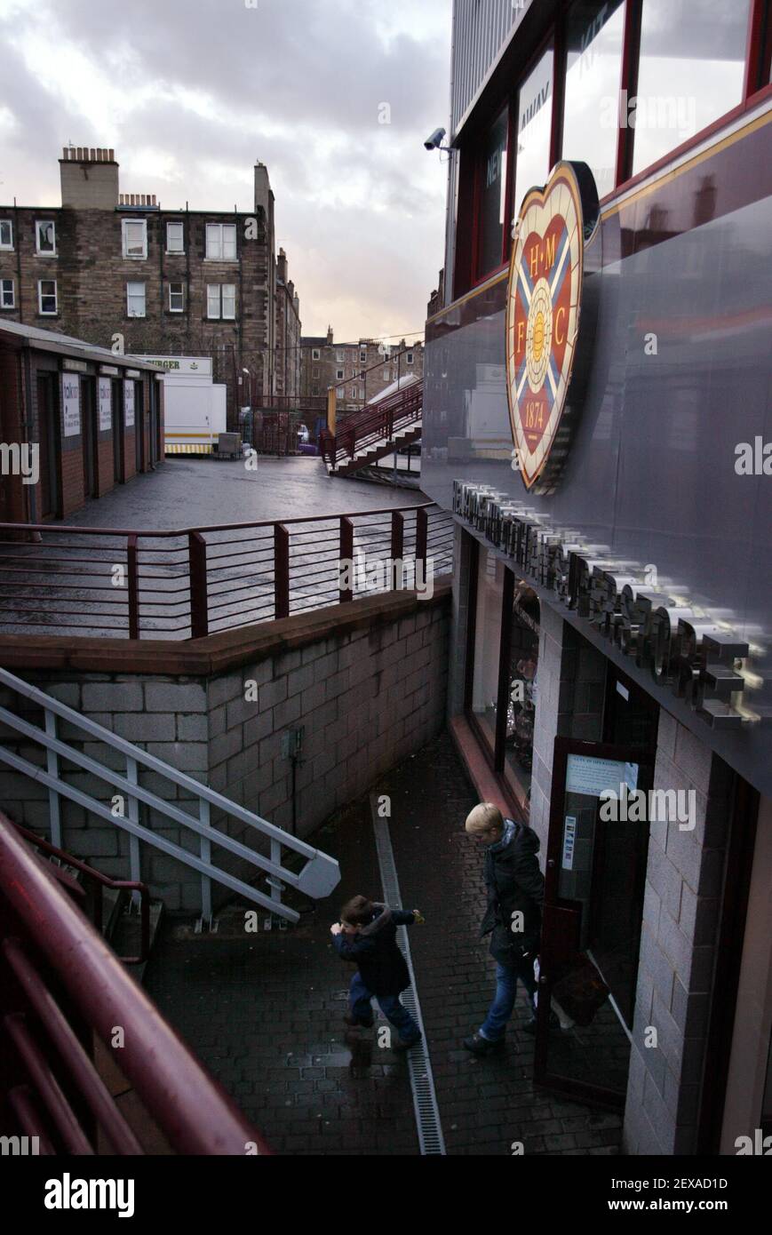 Hearts of Midlothian Football Club.....Tynecastle stadium and the area ...