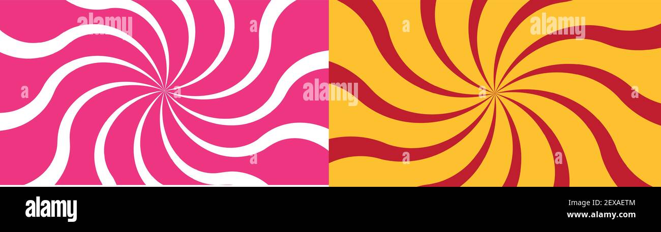 Retro swirl starburst sunburst background vector pattern in pink ...