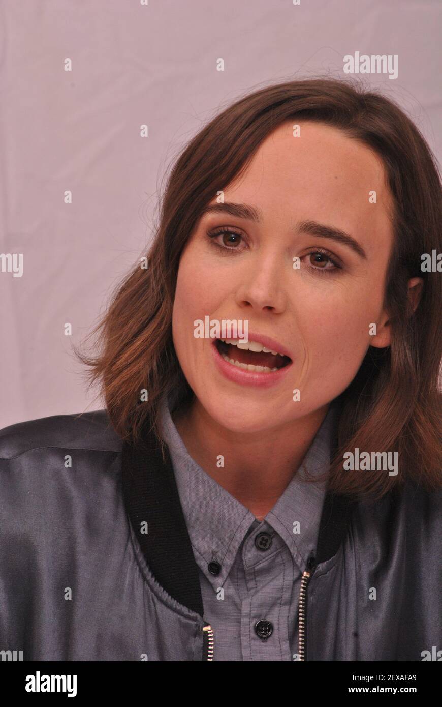Ellen Page at the Hollywood Foreign Press Association press conference ...