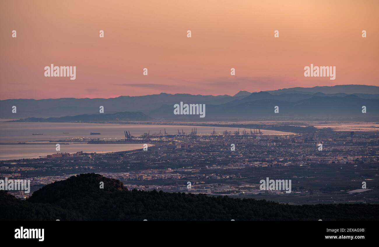 Aerial view in city valencia hi-res stock photography and images - Alamy