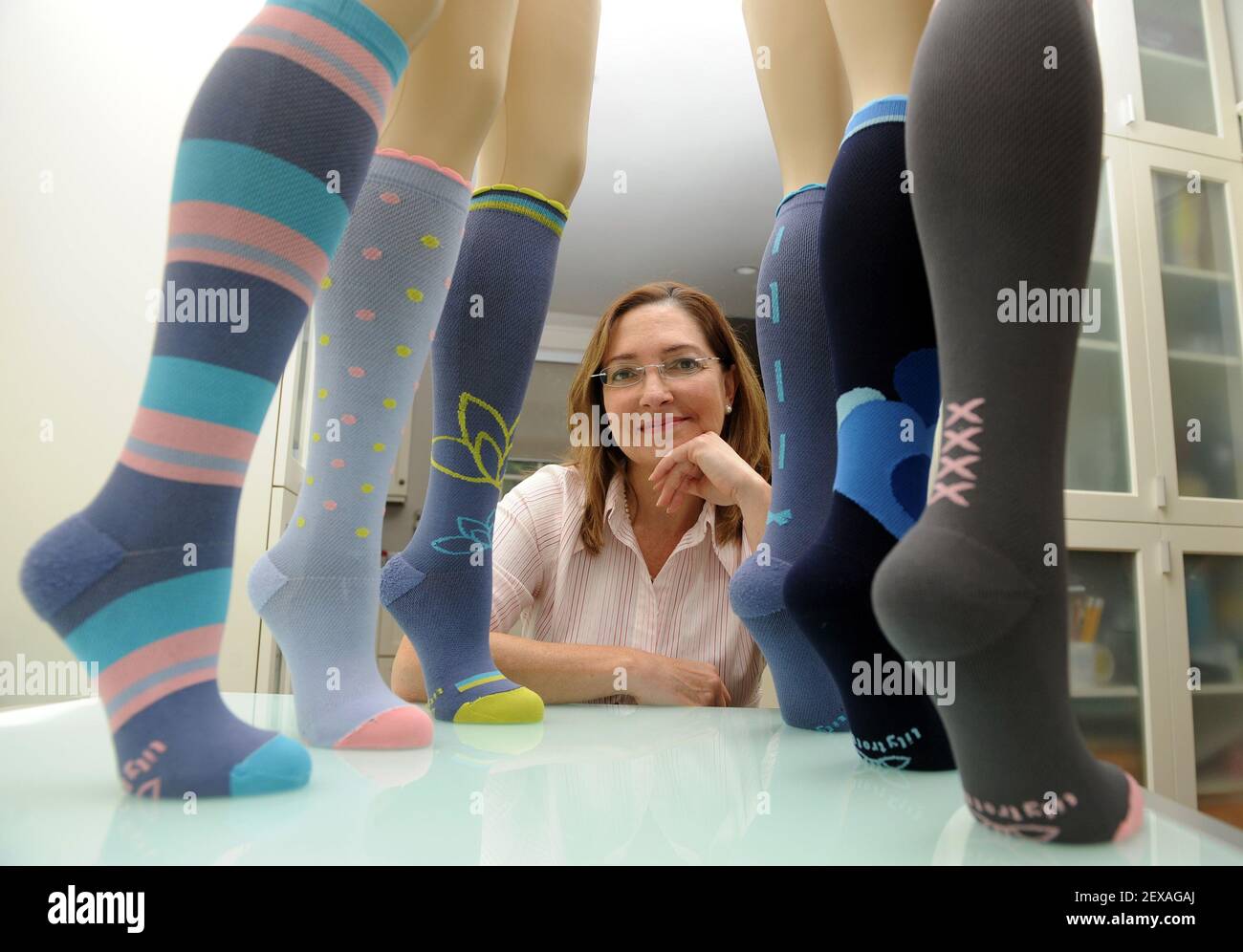 Susan Costa-Walston, founder of compression sock company Lily Trotters ...