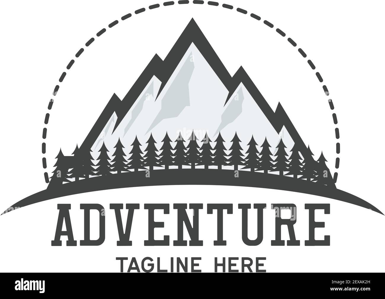 adventure logo with text space for your slogan / tag line isolated on ...