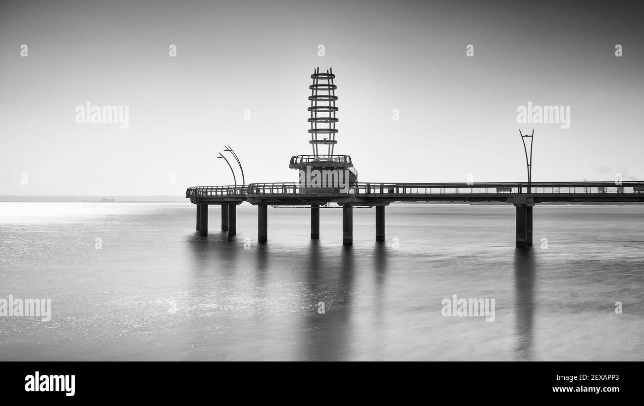 Brant Street Pier Spencer Smith Park. Burlington Ontario Canada. Black ...