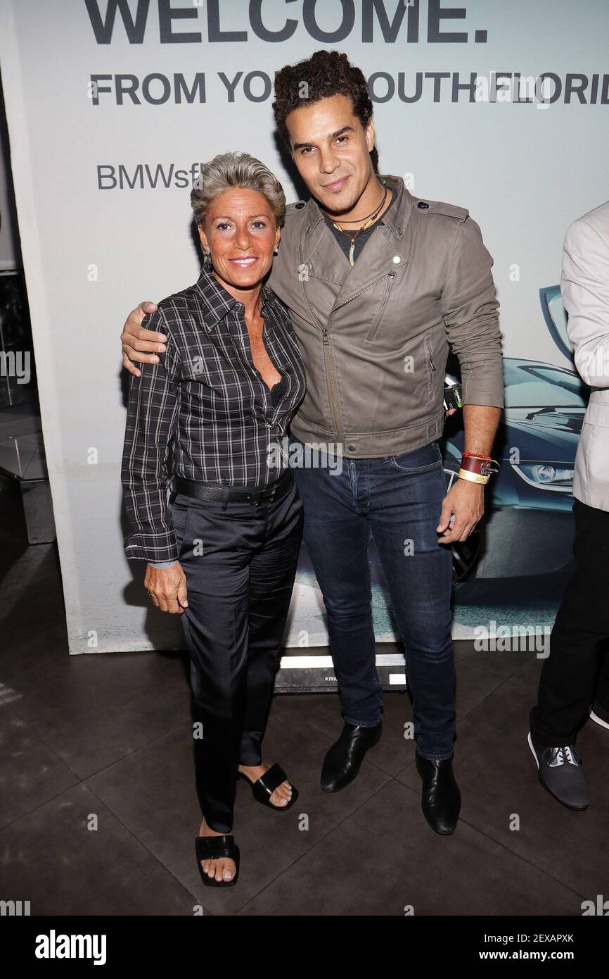 MIAMI, FL - SEPTEMBER 18: Ana Maria Crespo and Fabian Hernandez are ...