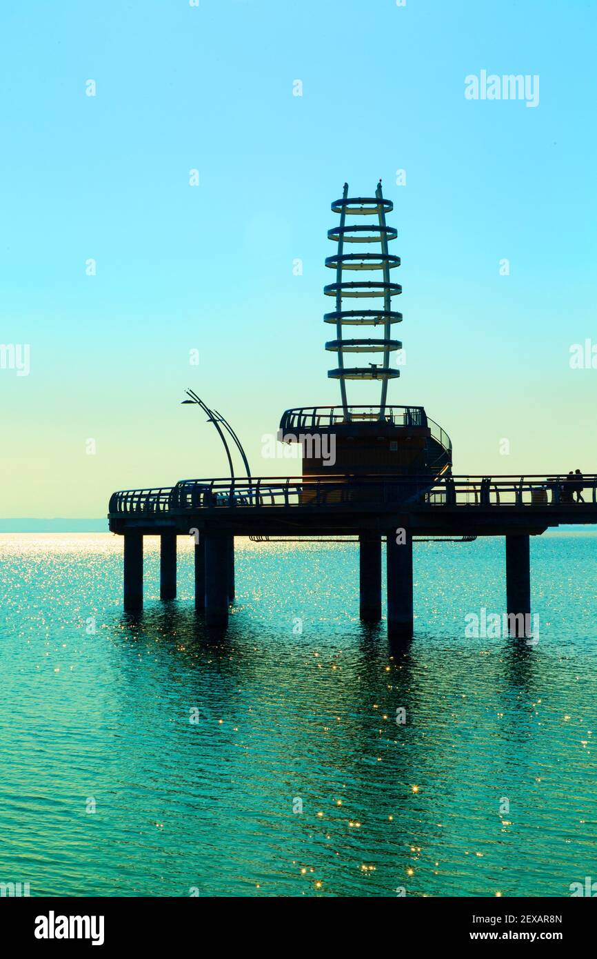 Brant Street Pier Spencer Smith Park. Burlington Ontario Canada Stock ...
