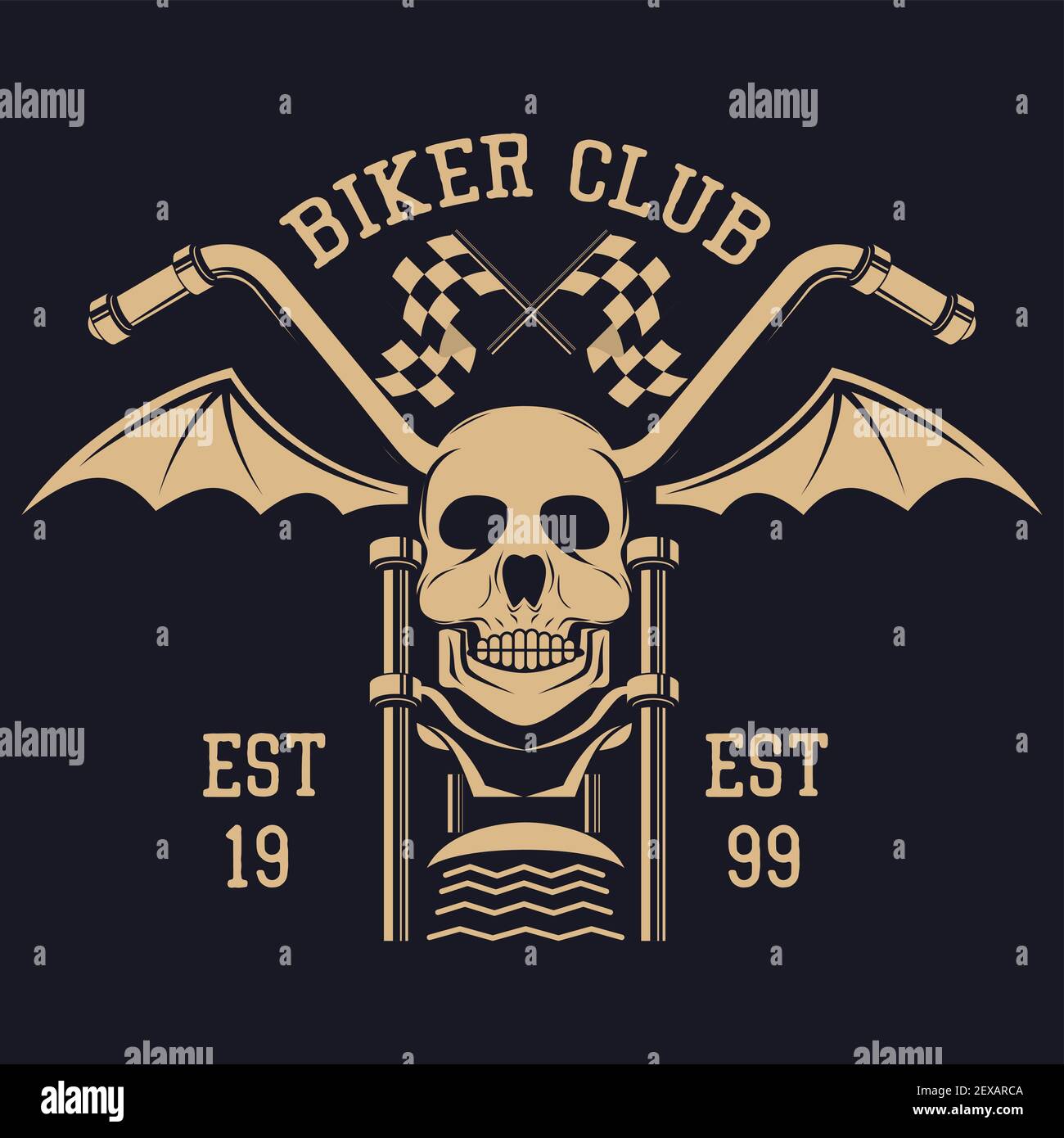 motorcycle logo emblems and insignia on black background. vector ...