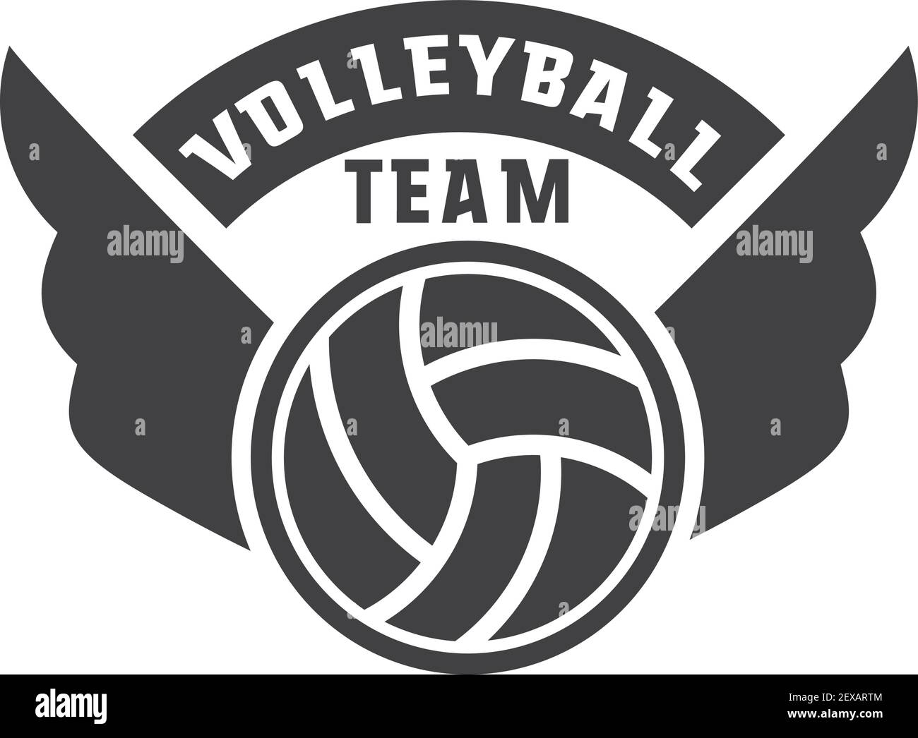 volley ball logo with text space for your slogan tag line, vector ...