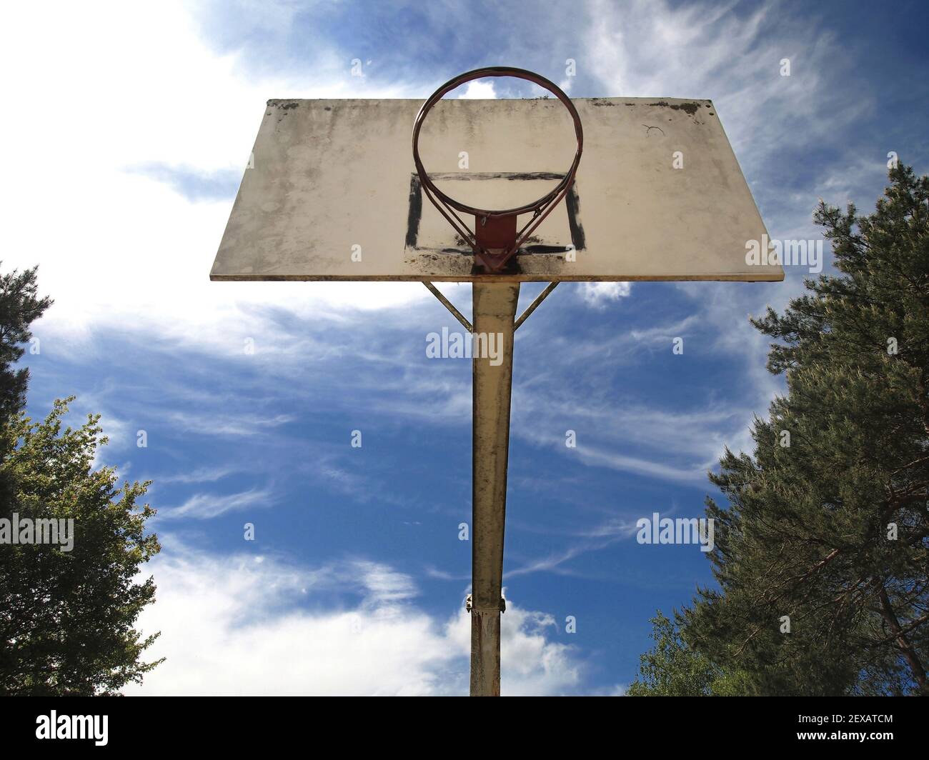 Basketball hoop without net hi-res stock photography and images - Alamy