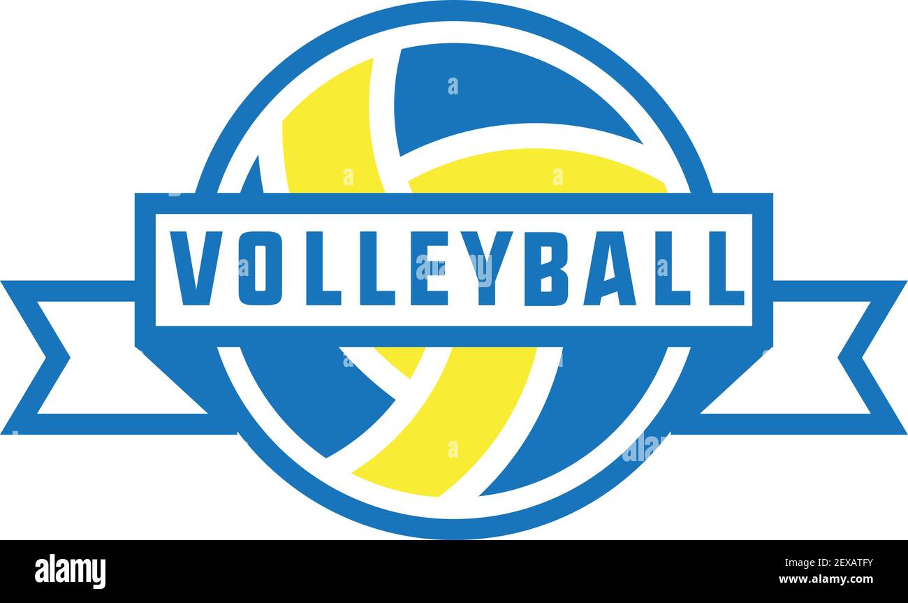 volley ball logo with text space for your slogan tag line, vector ...