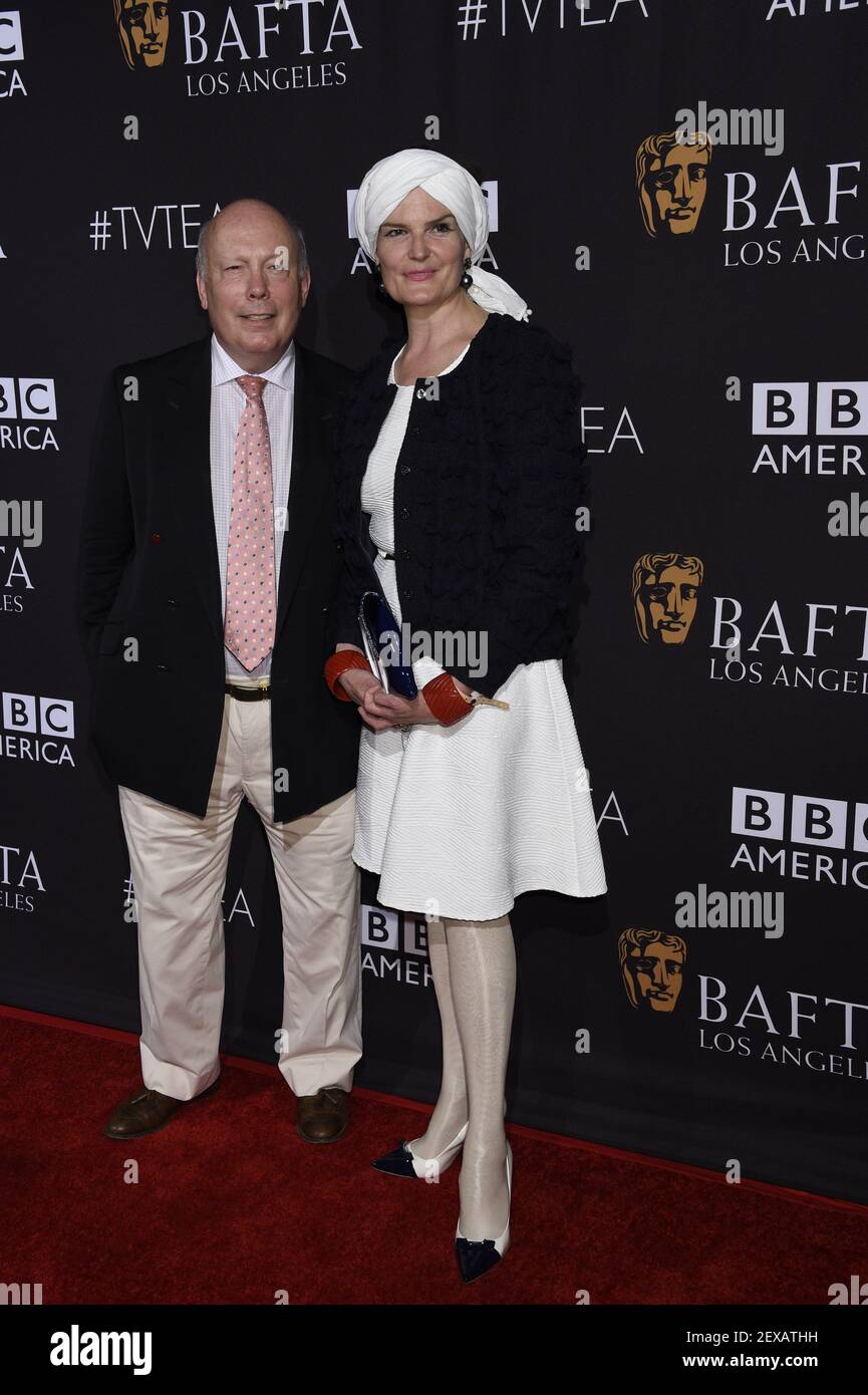 (L-R) Julian Fellowes, Emma Joy Kitchener attend the 2015 BAFTA Los ...