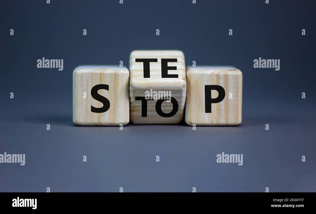 Stop or next step symbol. Turned cubes and changed the word 'stop' to ...