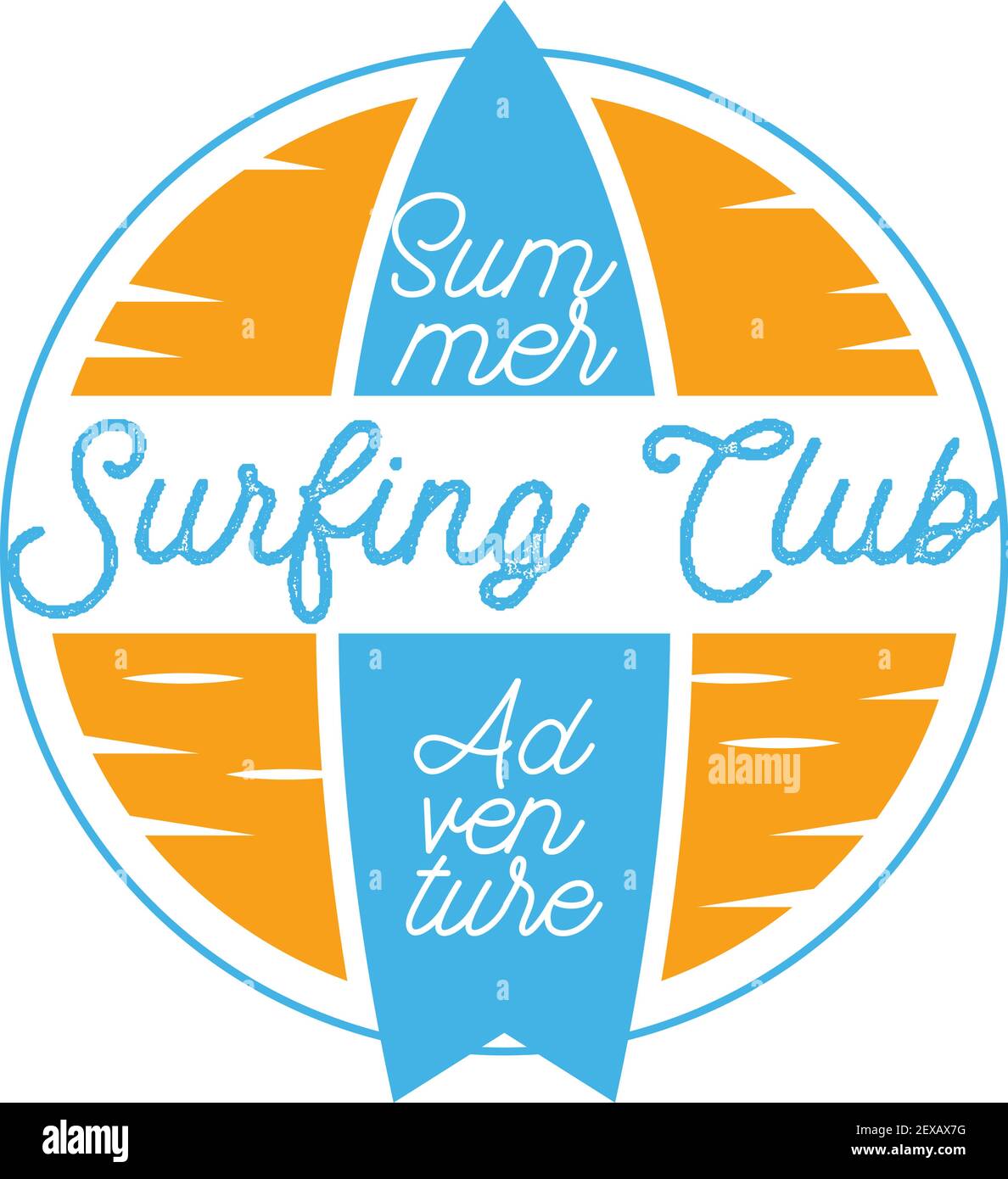 surfing logo for surfing festival isolated on white background. vector ...