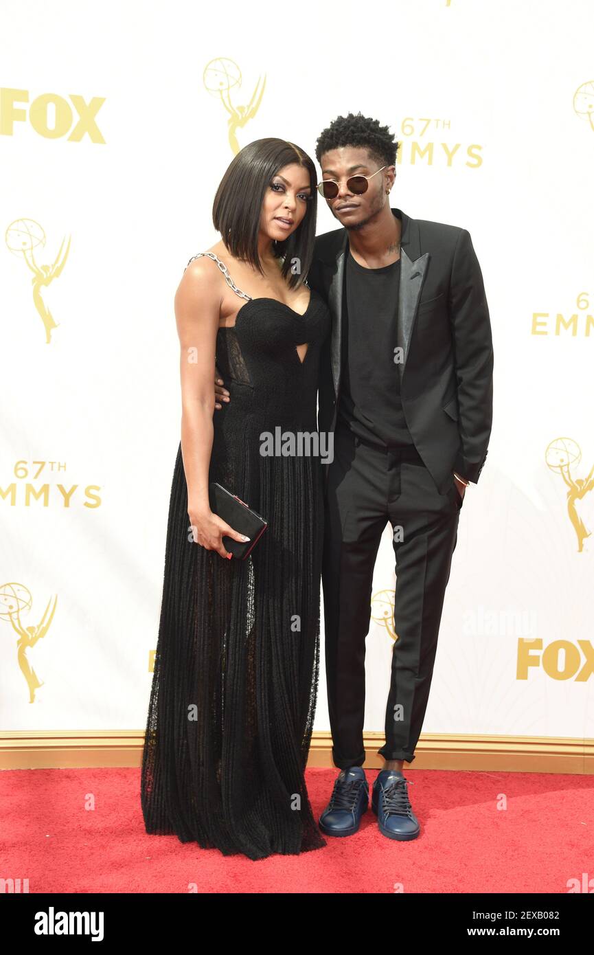 (L-R) Taraji P. Henson, Marcel Henson attend the 67th Annual Primetime ...