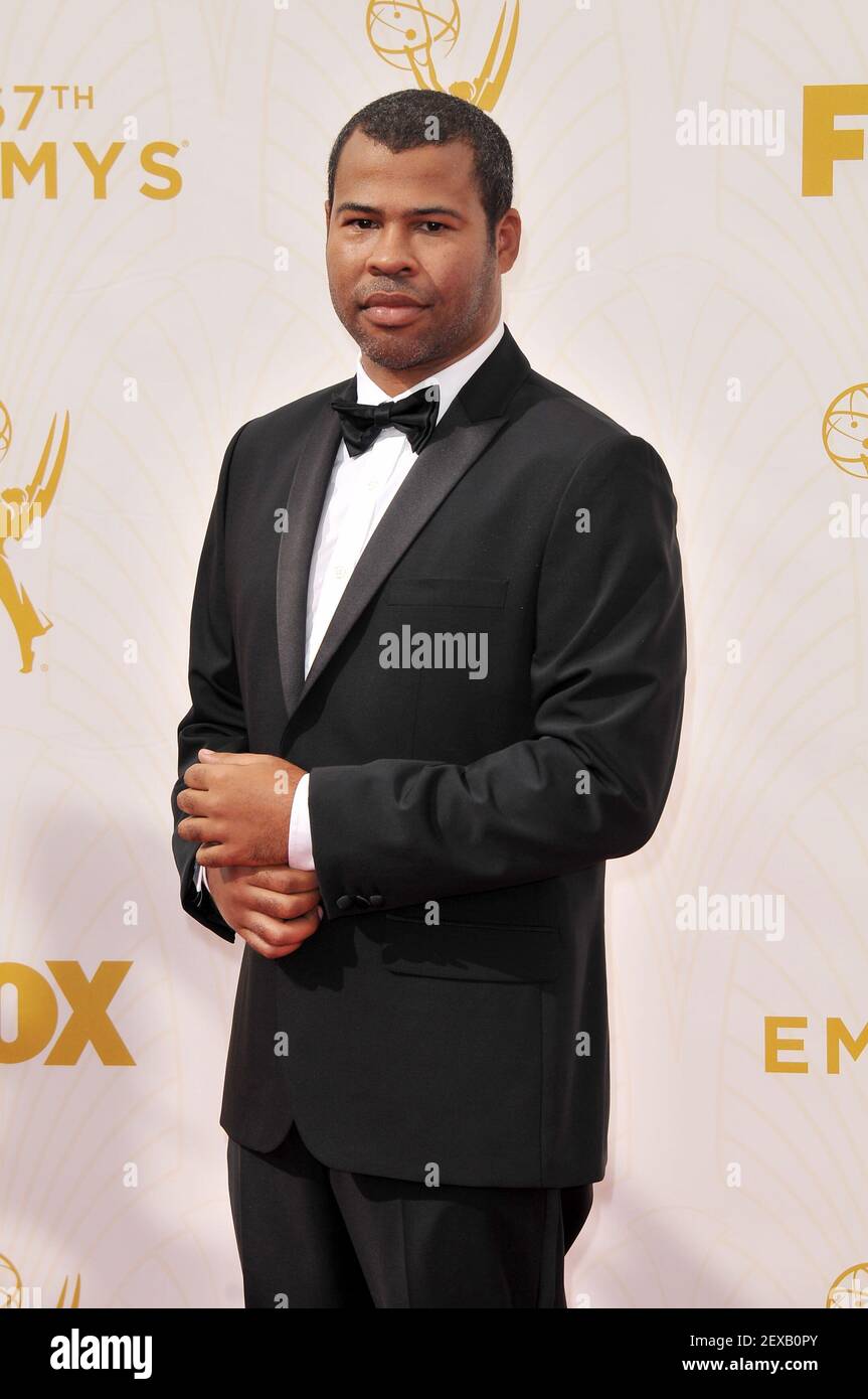 Jordan Peele arrives at the 67th Emmy Awards held at Microsoft Theater ...