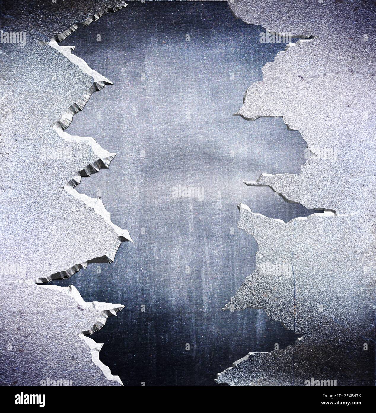 Torn metal texture Stock Photo - Alamy