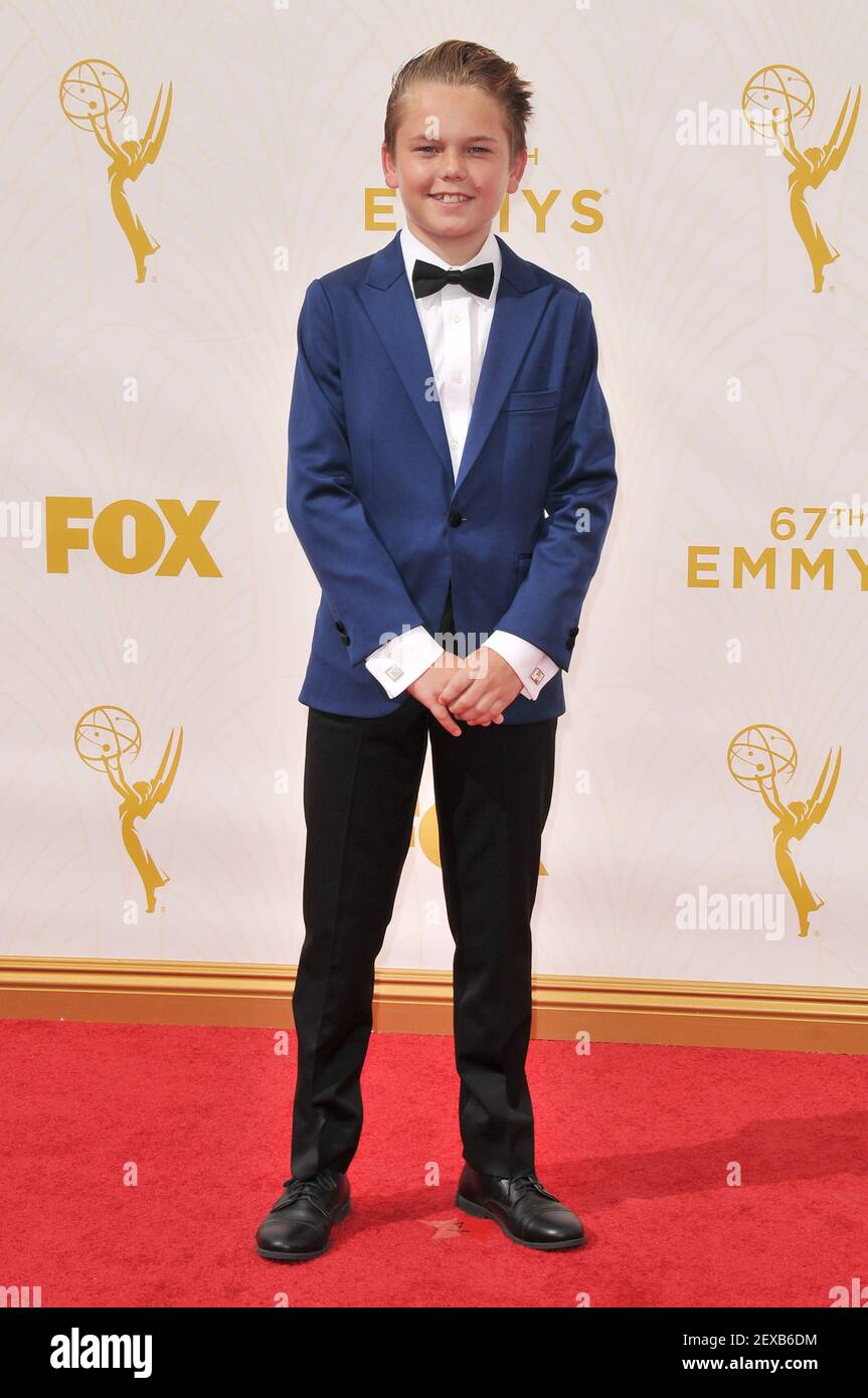 Mason Vale Cotton arrives at the 67th Emmy Awards held at Microsoft ...