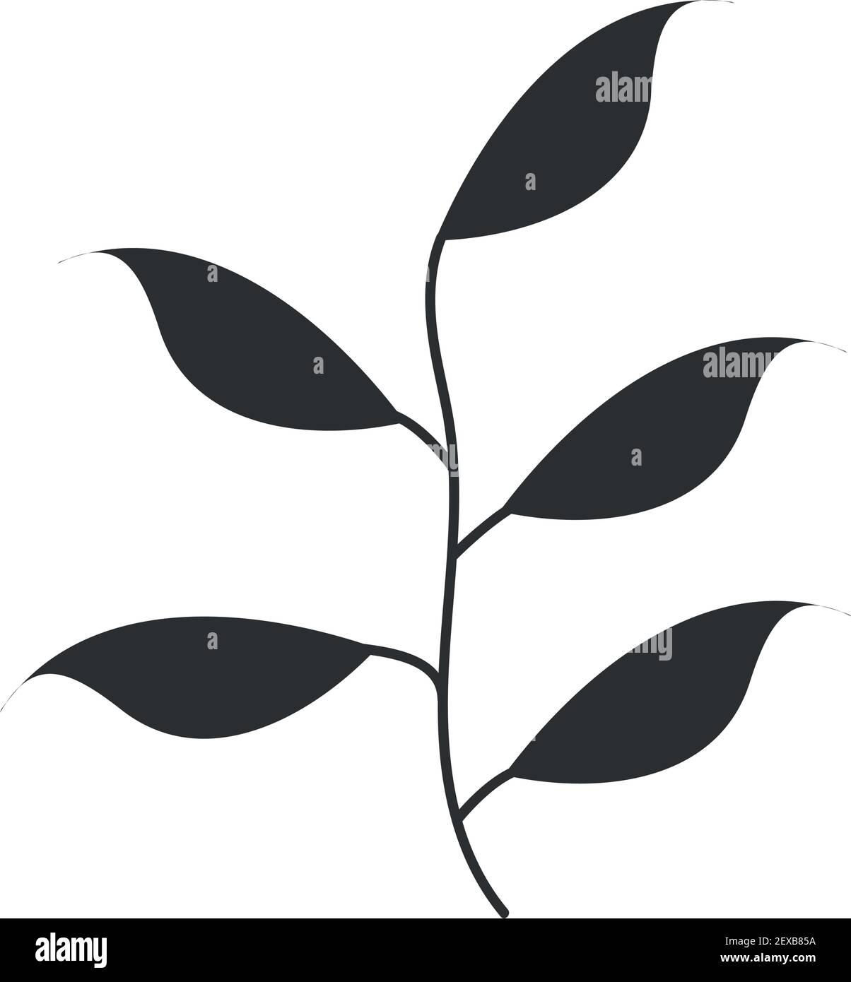 Lush vegetation foliage Stock Vector Images - Alamy