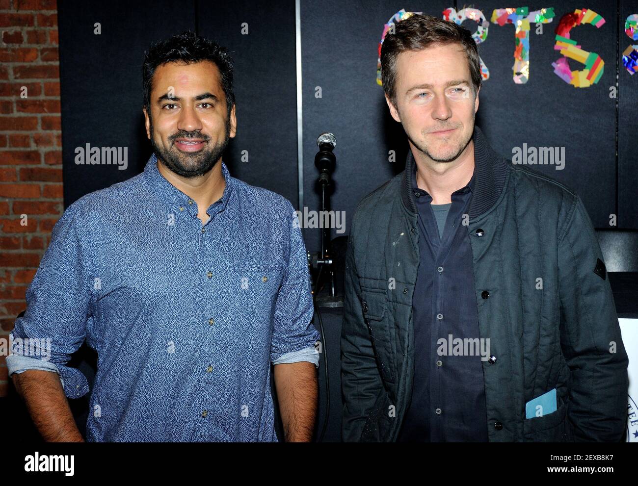 Actors Kal Penn and Edward Norton attend the TURNAROUND:ARTS program ...