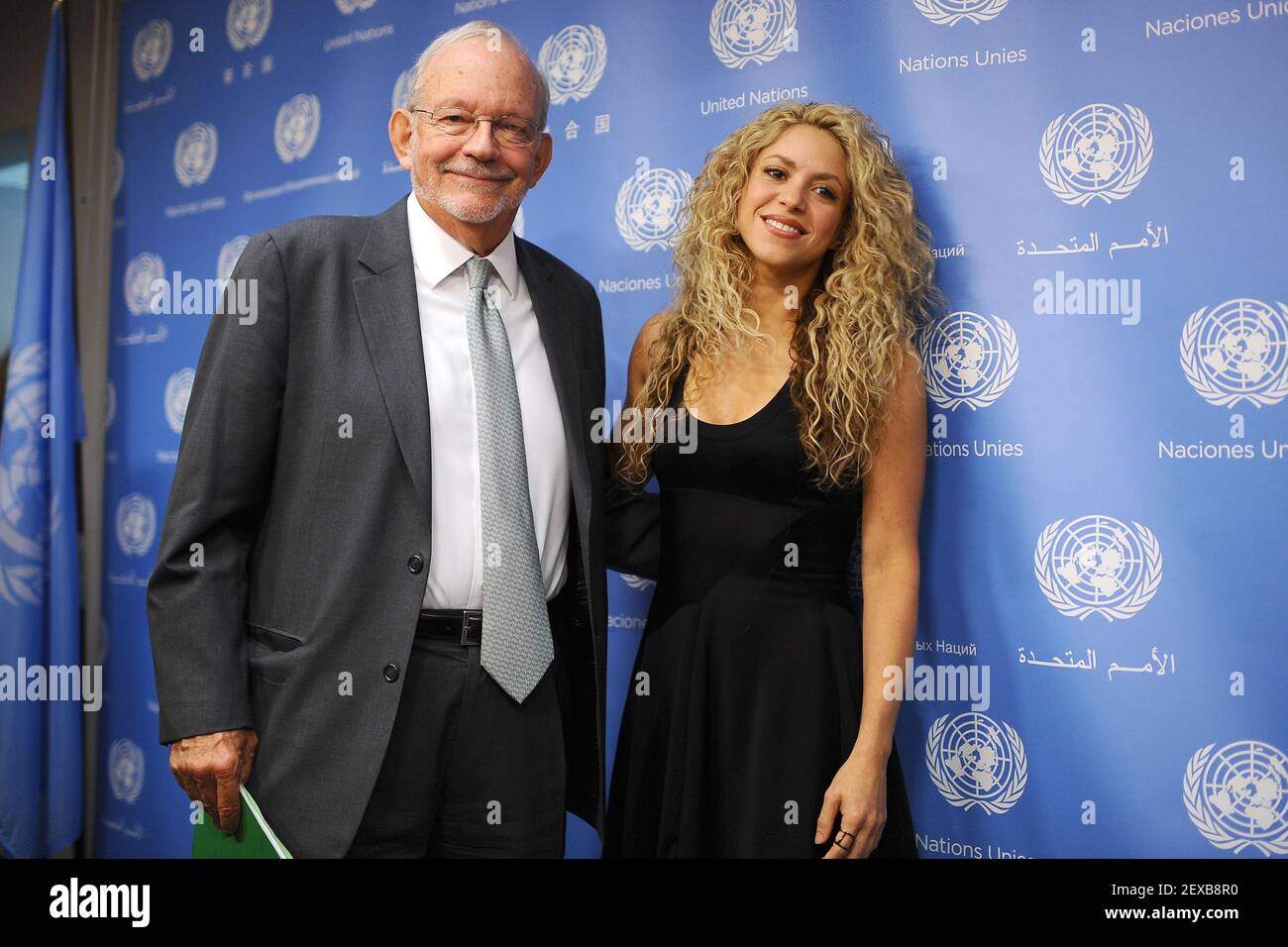(L-R) Anthony Lake, UNICEF Executive Director and UNICEF Goodwill ...