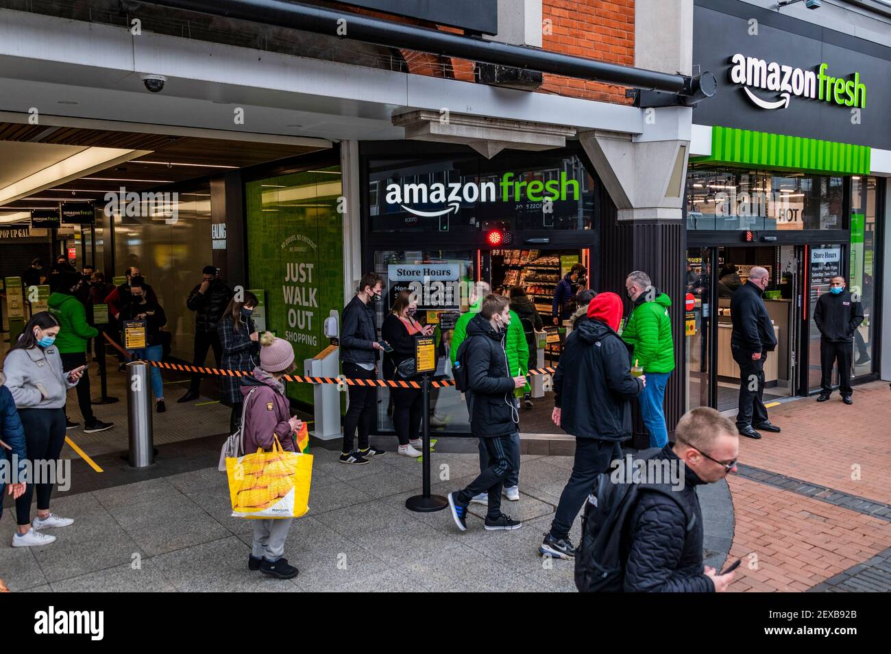 London, UK. 4th Mar, 2021. AmazonFresh, the first physical Amazon shop ...