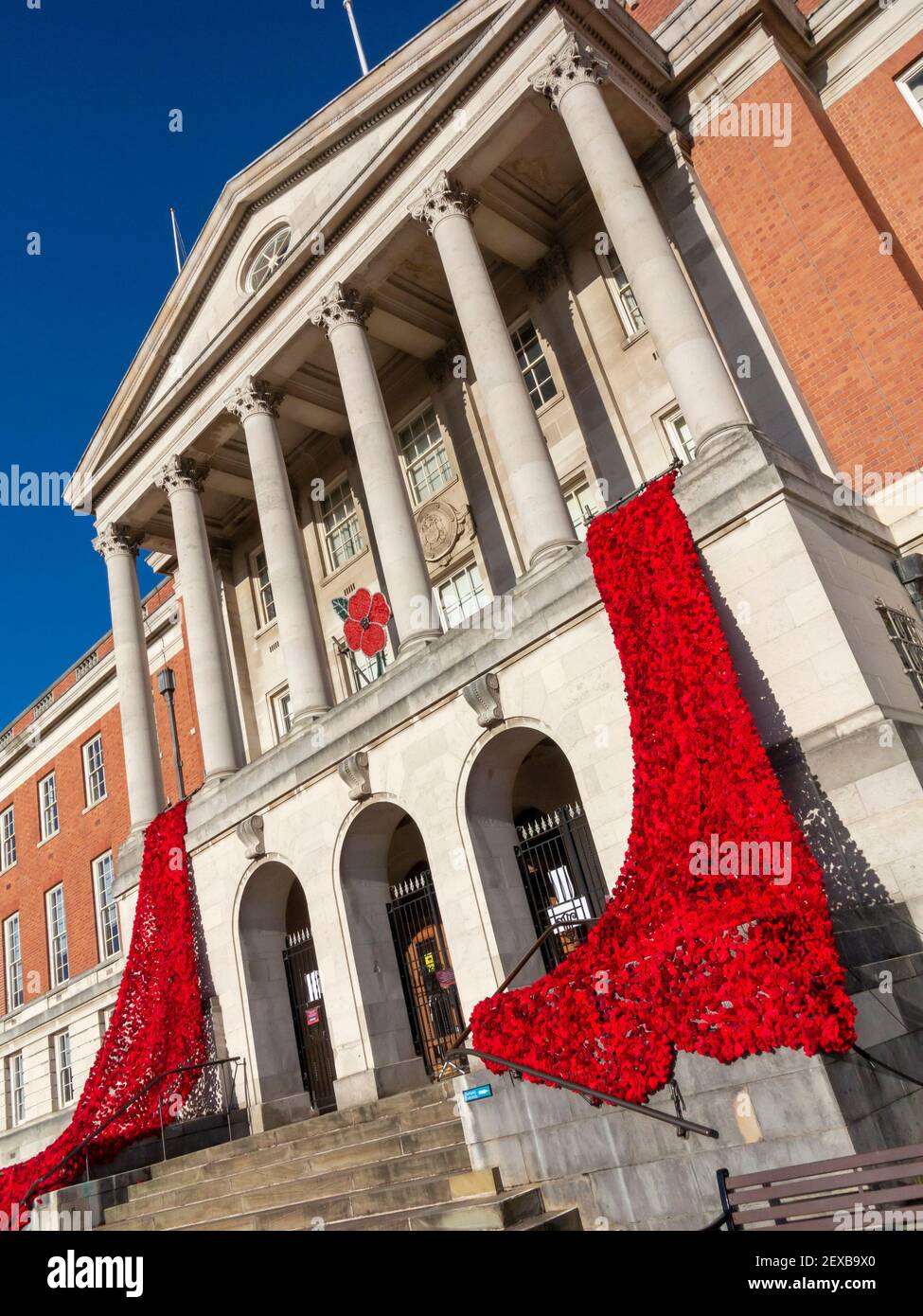 Red poppy town hall hi-res stock photography and images - Alamy