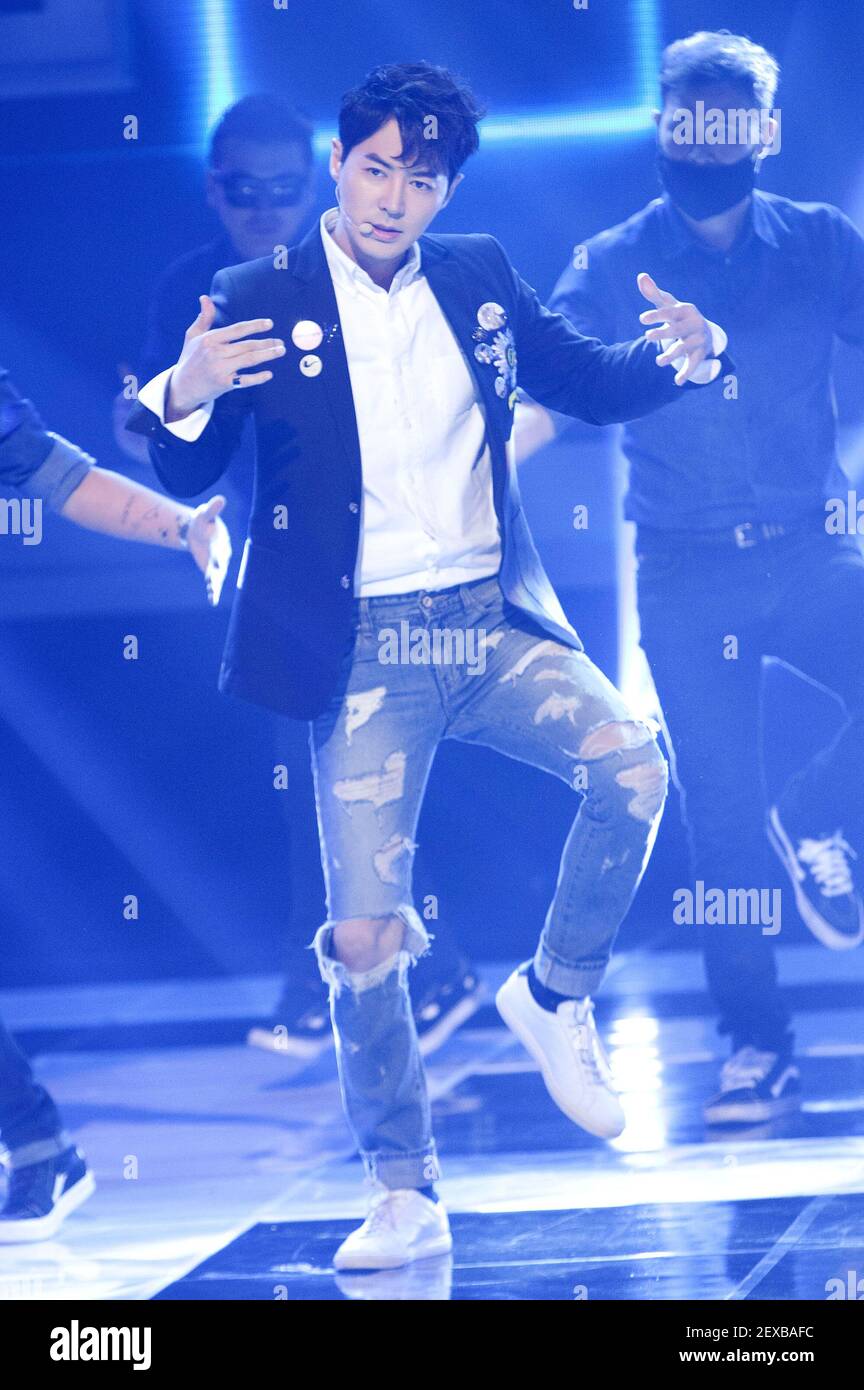 23 April 2015 - Goyang, South Korea : South Korean singer Jun Jin ...