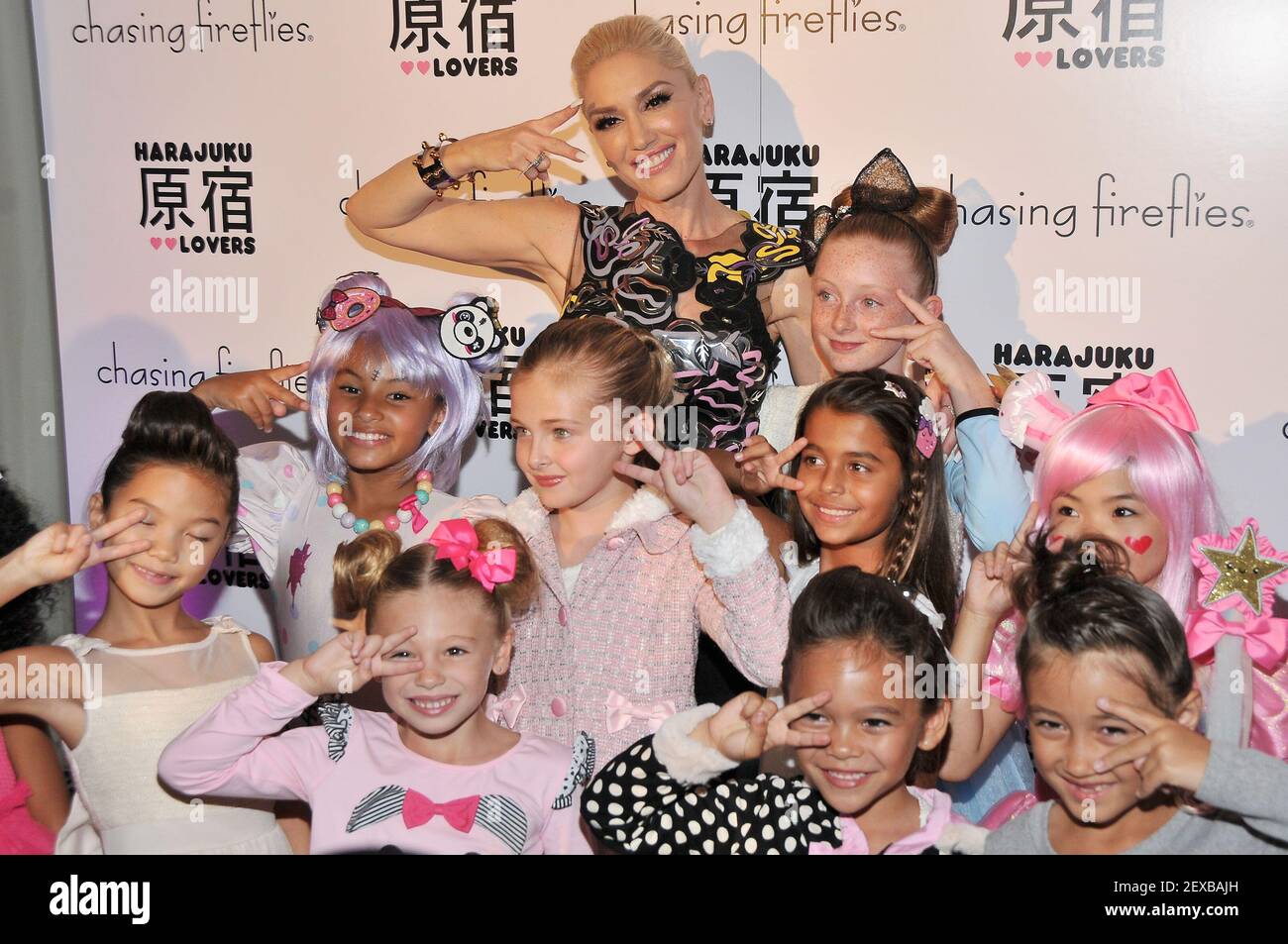 Gwen Stefani and Models at the Chasing Fireflies Harajuku Fall 2015 ...