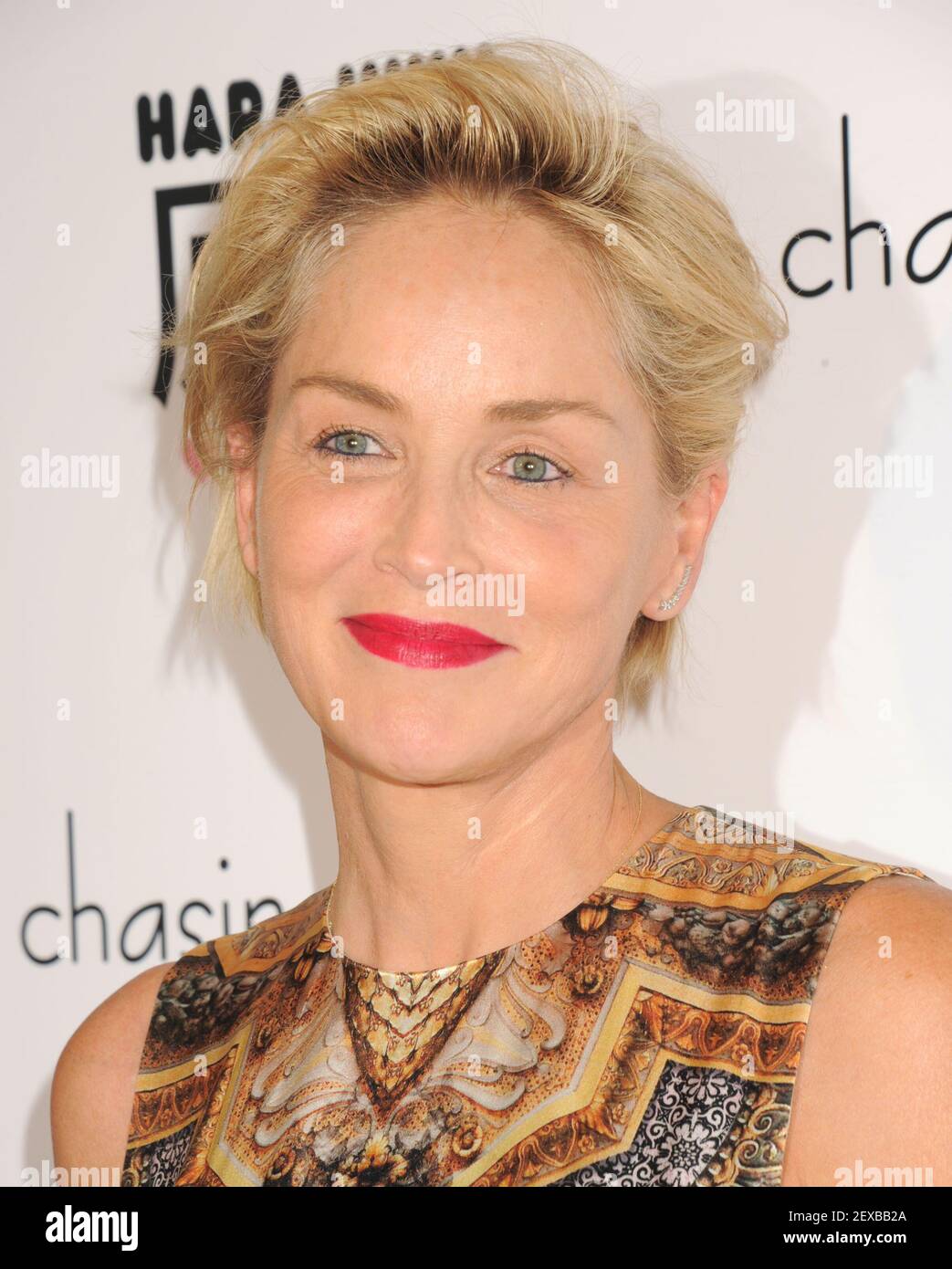 Sharon Stone attend the Harajuku Lovers Fall 2015 Fashion and Accessory ...