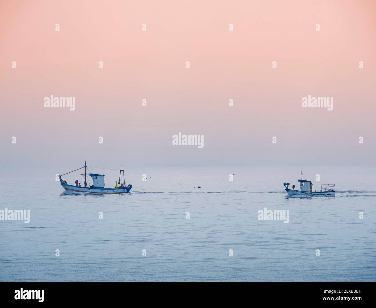 Vessel sailing in a calm sea Stock Photo - Alamy