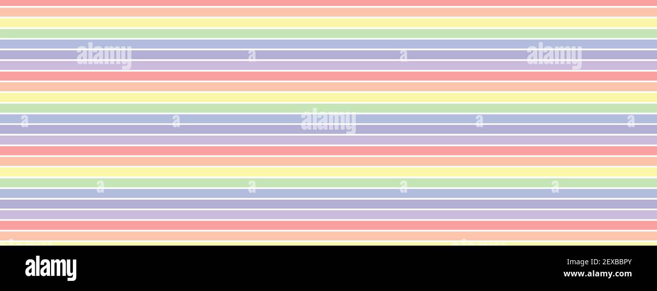 Seamless pastel rainbow web banner background Stock Photo - Alamy