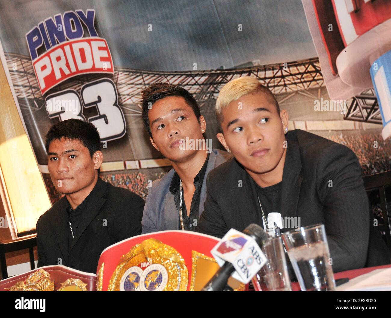(L-R) Mark "Magnifico" Magsayo, Jason "El Nino" Pagara and "Prince ...