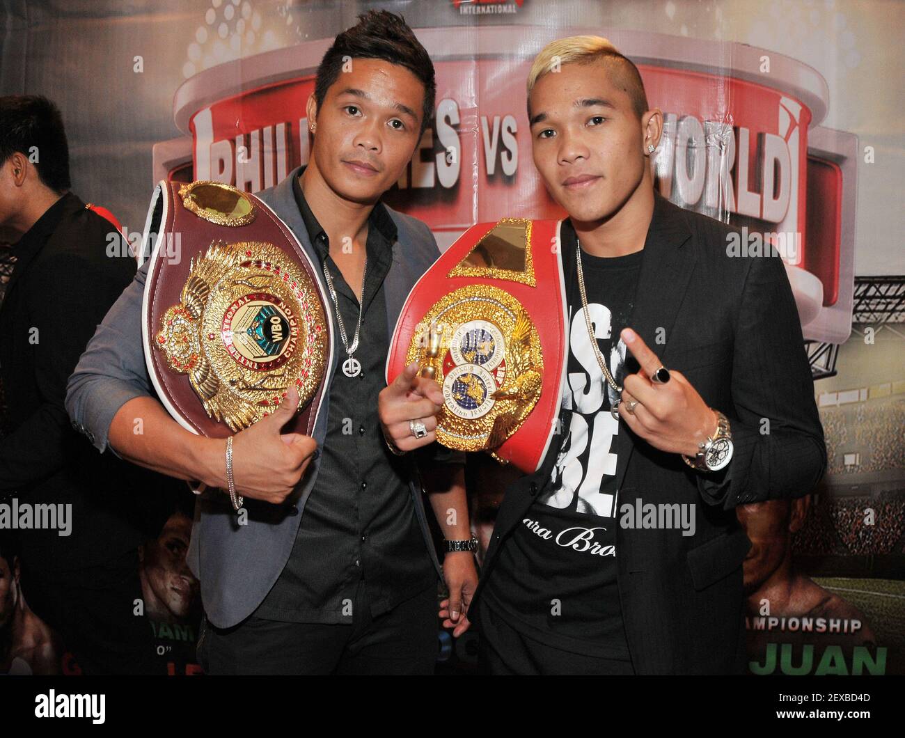 (L-R) Brothers Jason "El Nino" Pagara and "Prince" Albert Pagara at the ...