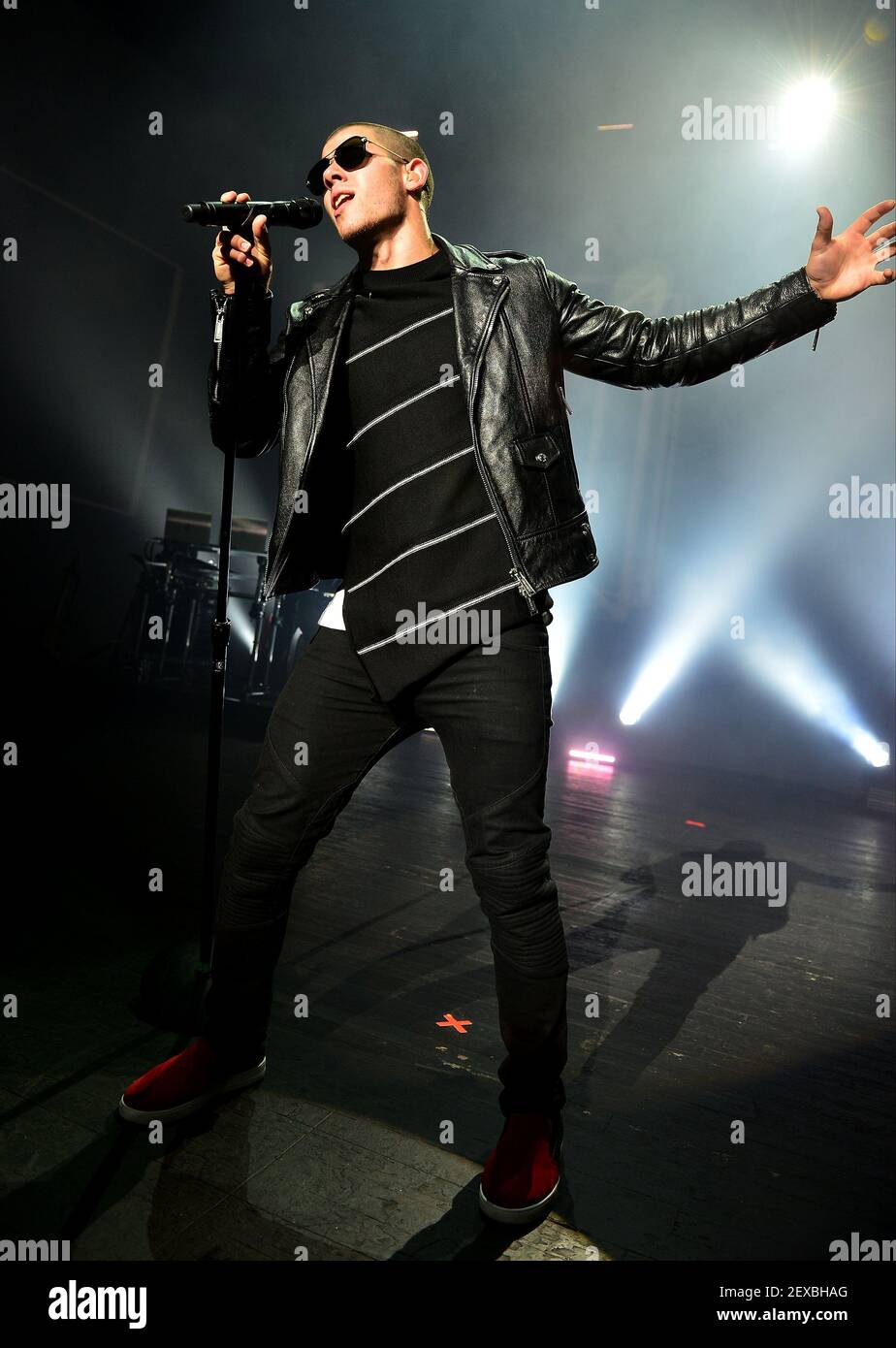 Nick Jonas performs at Fillmore Miami Beach on September 27, 2015 in ...